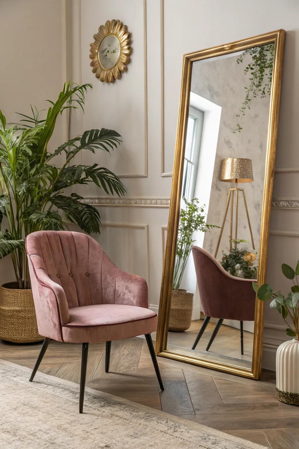 21+ Stylish Leaning Mirror Ideas for Your Home - Oh Loft