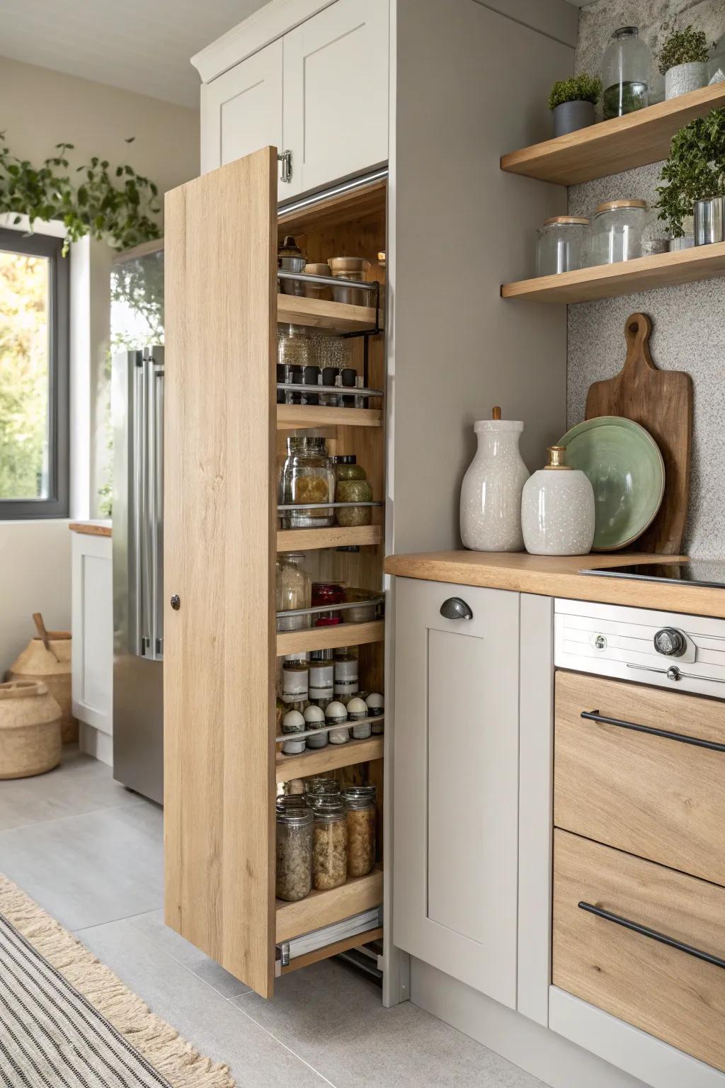 10+ Smart Refrigerator Side Cabinet Ideas - Oh Loft