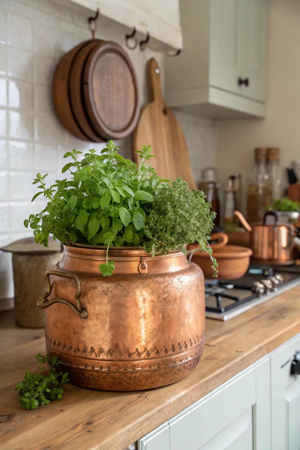 8+ Charming Antique Copper Boiler Decor Ideas - Oh Loft