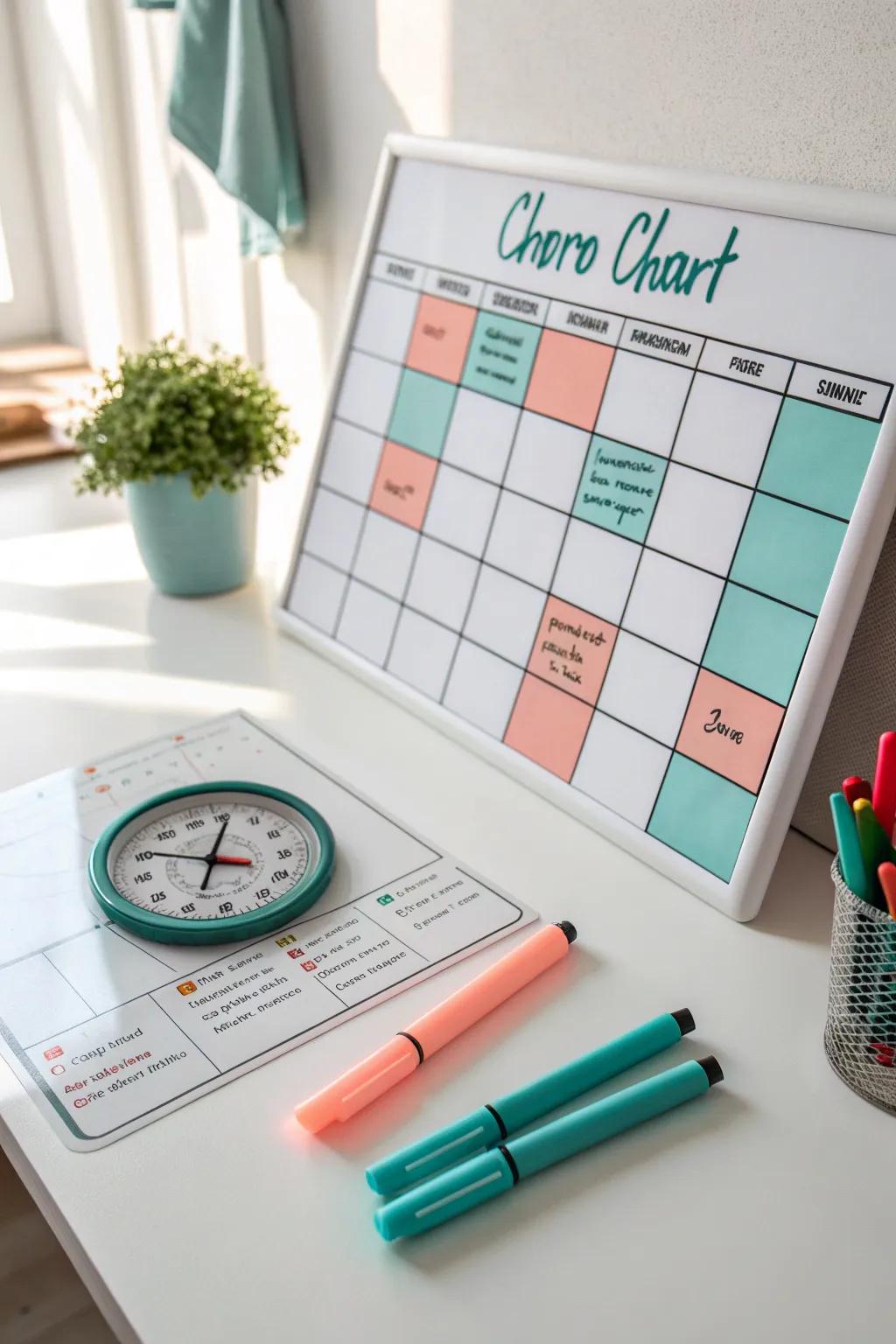 17+ Creative Chore Chart Ideas for Adults - Oh Loft