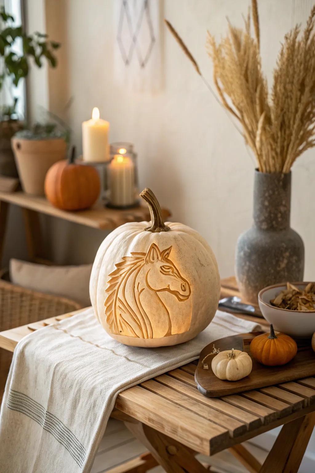 6+ Creative Horse Pumpkin Carving Ideas - Oh Loft