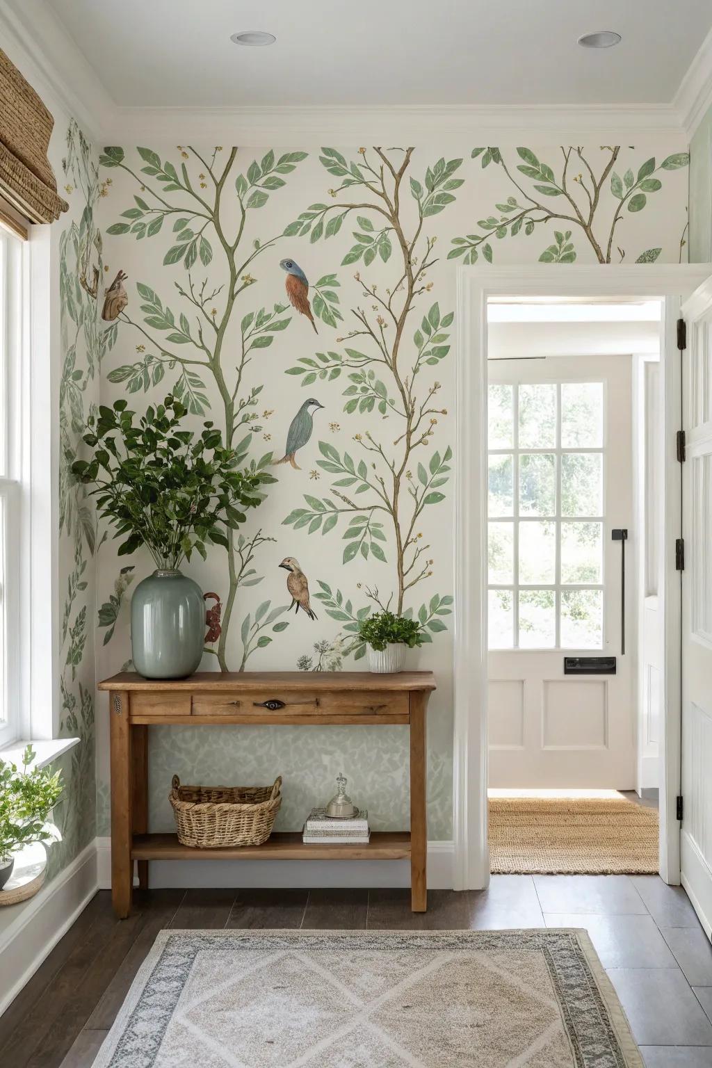 20+ Chic Foyer Entryway Wallpaper Ideas to Transform Your Space - Oh Loft