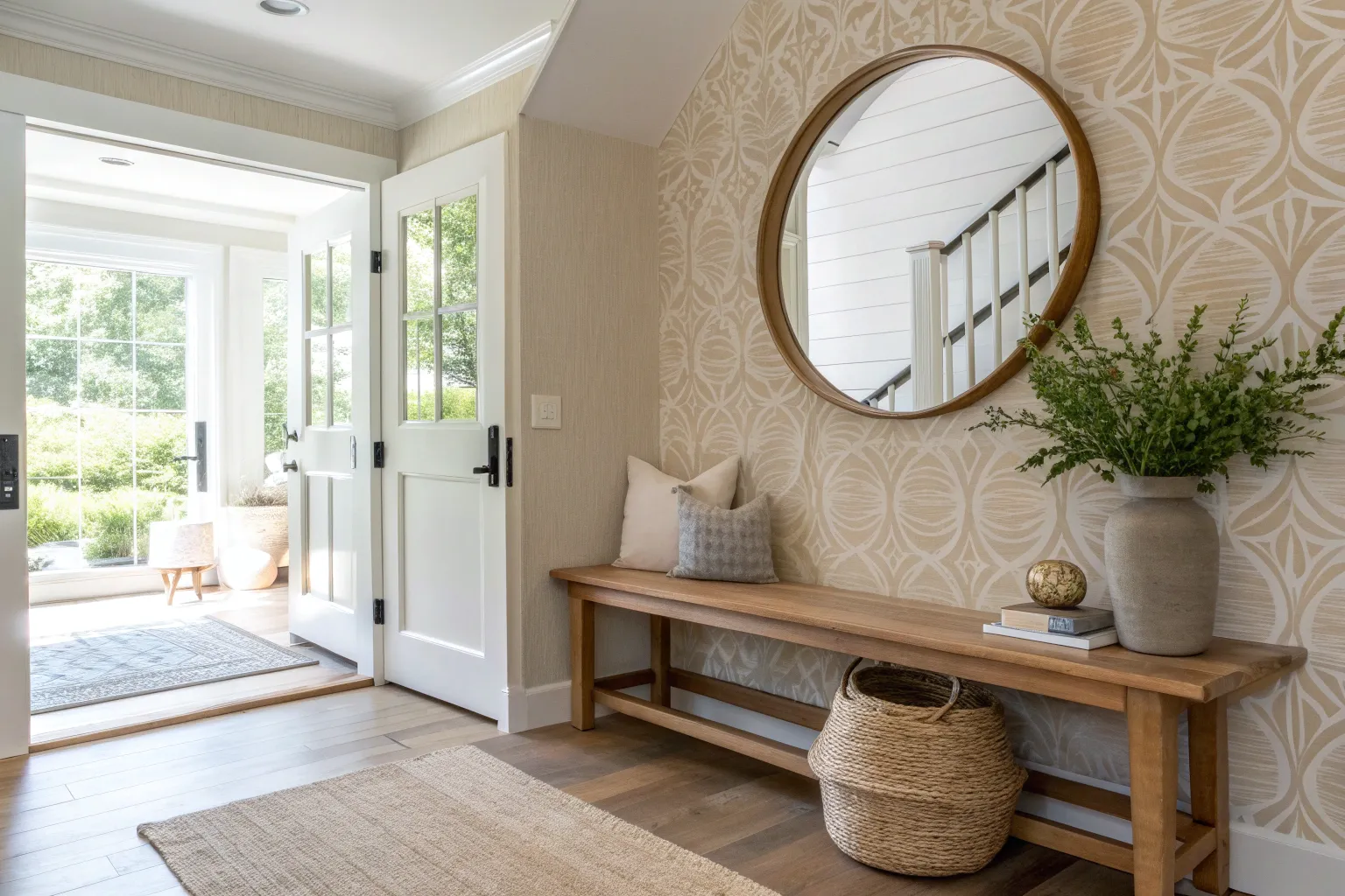 20+ Chic Foyer Entryway Wallpaper Ideas to Transform Your Space - Oh Loft